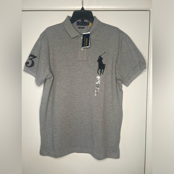 Polo Ralph Lauren | Shirts | Polo Ralph Lauren Mens Big Pony Custom Slim Fit Mesh Polo Shirt New ...